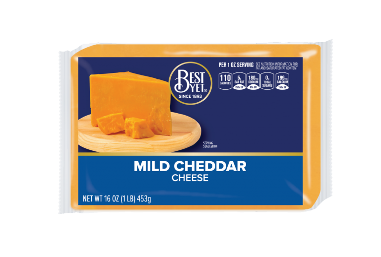 Chunk Mild Cheddar Cheese - Best Yet Brand