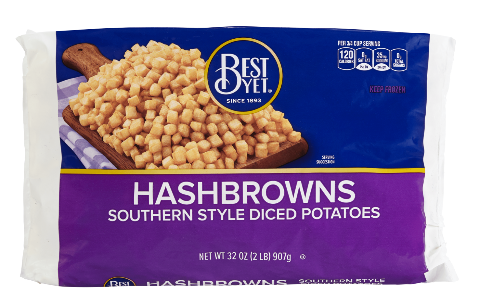 Hash brown Potatoes - Best Yet Brand